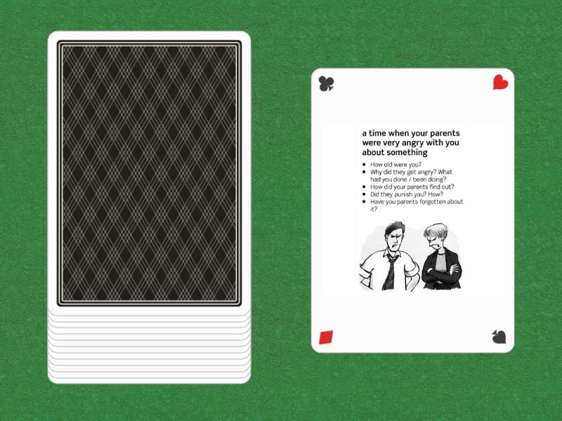 EF upper Narrative Tenses Stories 3A - Speaking cards