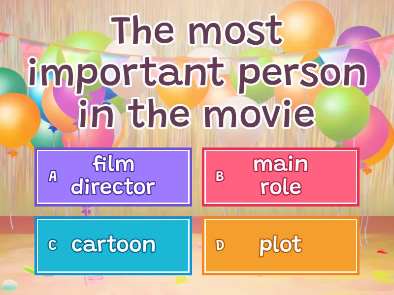 FILM VOCABULARY - Quiz