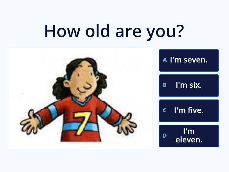 How old are you? - Викторина