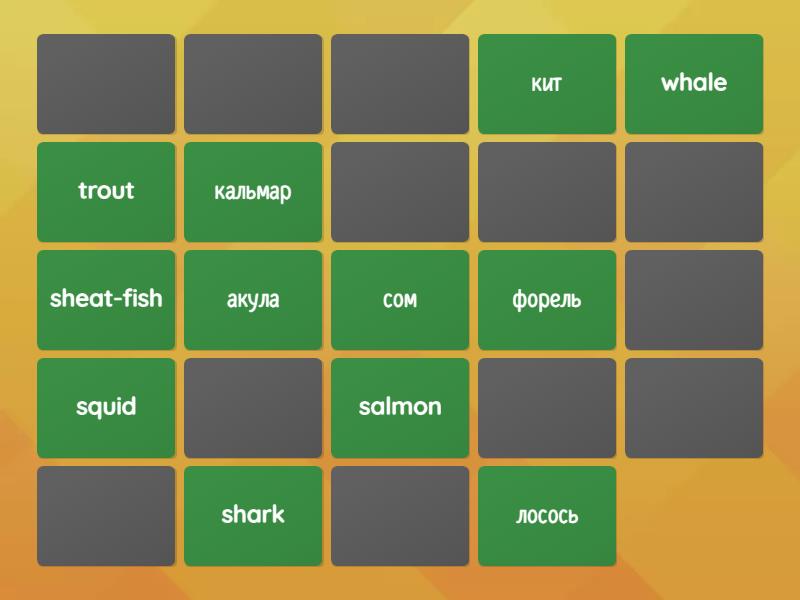 Fish test - Matching pairs