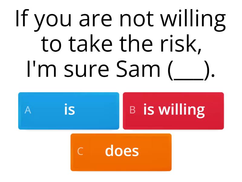 Ellipsis and substitution - Quiz