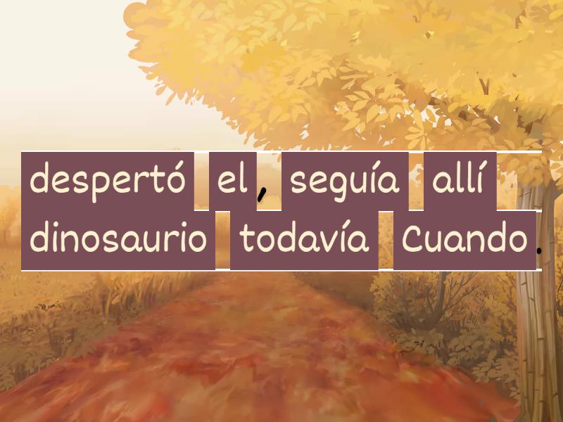 El dinosaurio de Augusto Monterroso - Desembaralhe