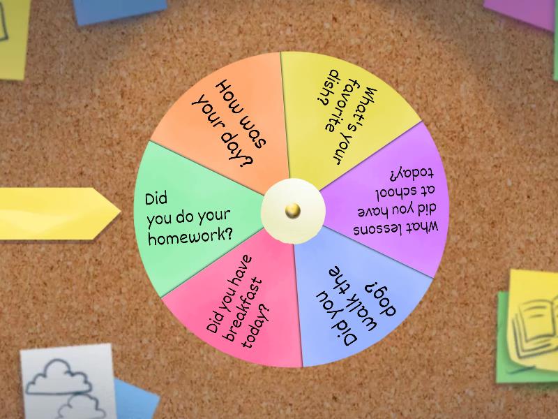 Everyday questions - Spin the wheel