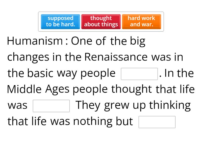 Renaissance - Complete the sentence