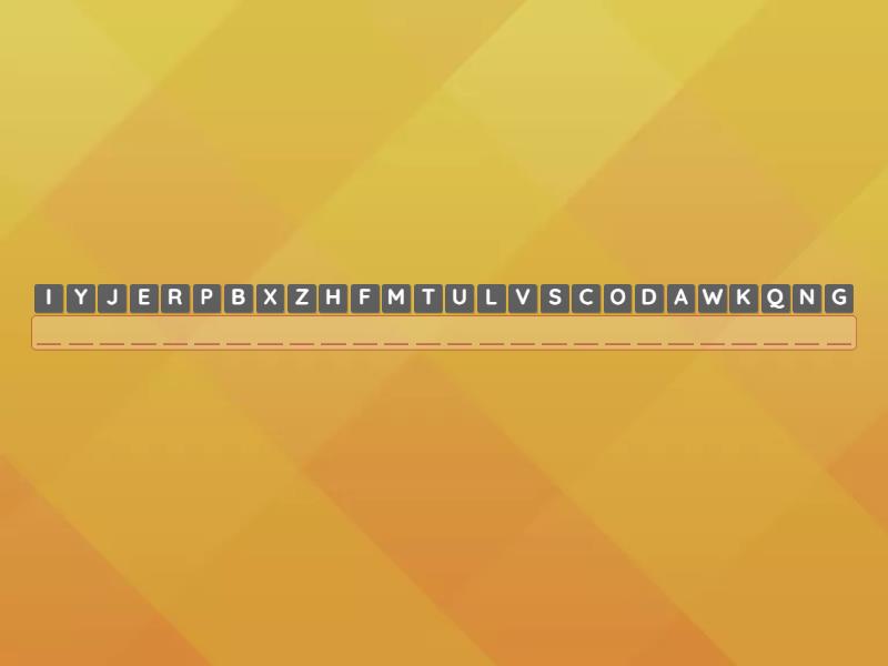 Alphabet order - Anagram