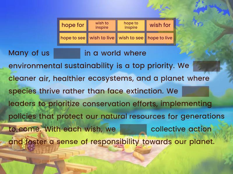 WE3. Unit 5C. Reading: Wish vs hope (Grammar exercise) - Complete the ...