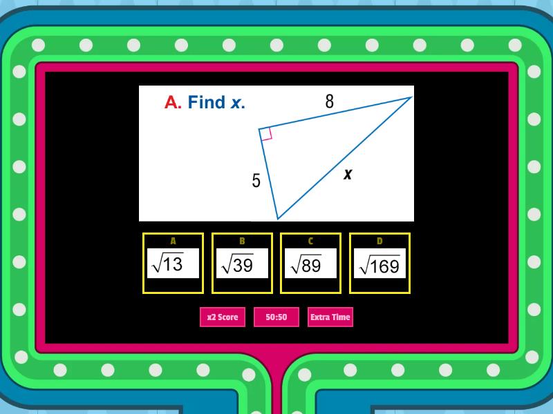 FIND X - Gameshow quiz