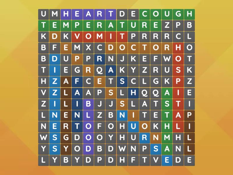 Find the right words - Wordsearch
