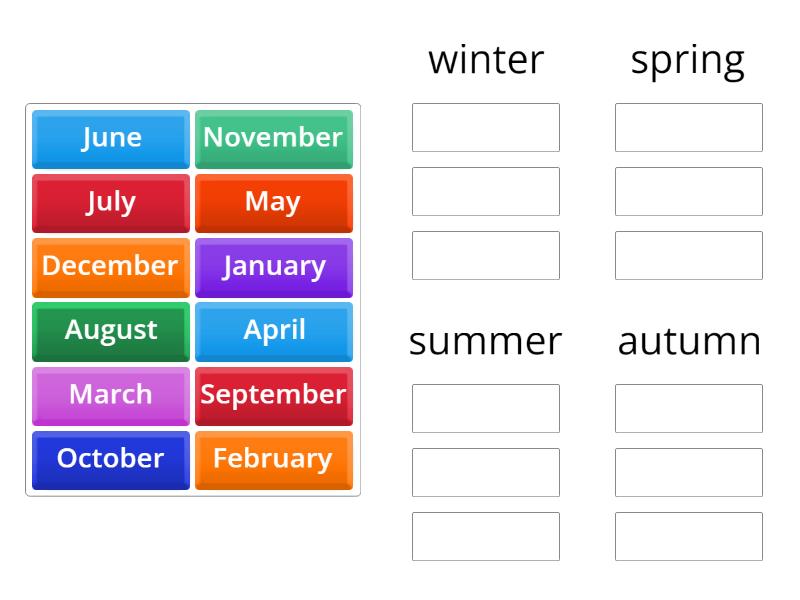 Seasons - Group sort