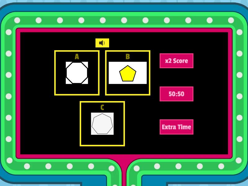 2D Shapes - Gameshow quiz