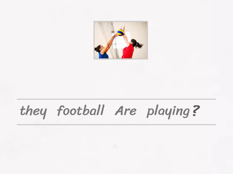 Present Continuous - Unjumble