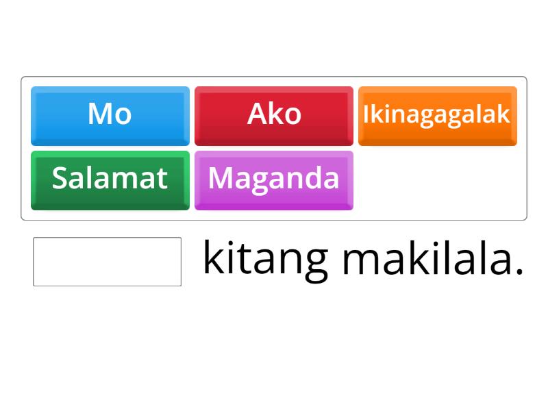Tagalog Greetings - Complete the sentence