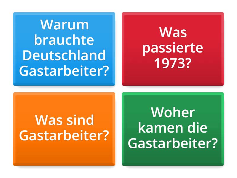 Gastarbeiter in Deutschland - Flip tiles