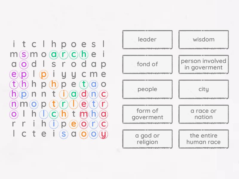 Level 10 - Lesson 10 - Find the Greek Combining Forms - Social Studies ...