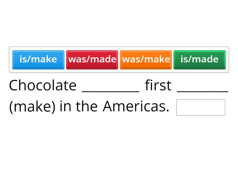 chocolate - Complete the sentence