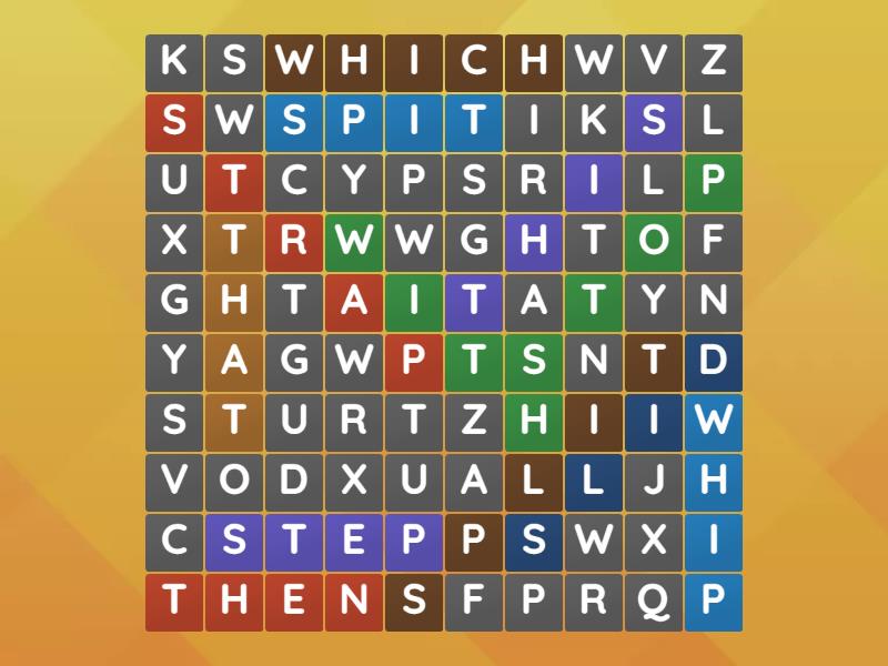 Spelling Review - Wordsearch