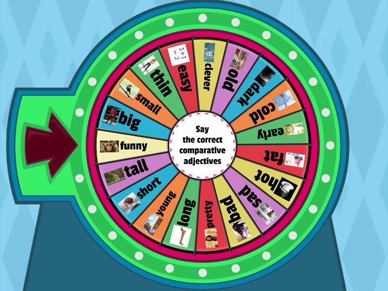 Comparative Adjectives - Spin the wheel