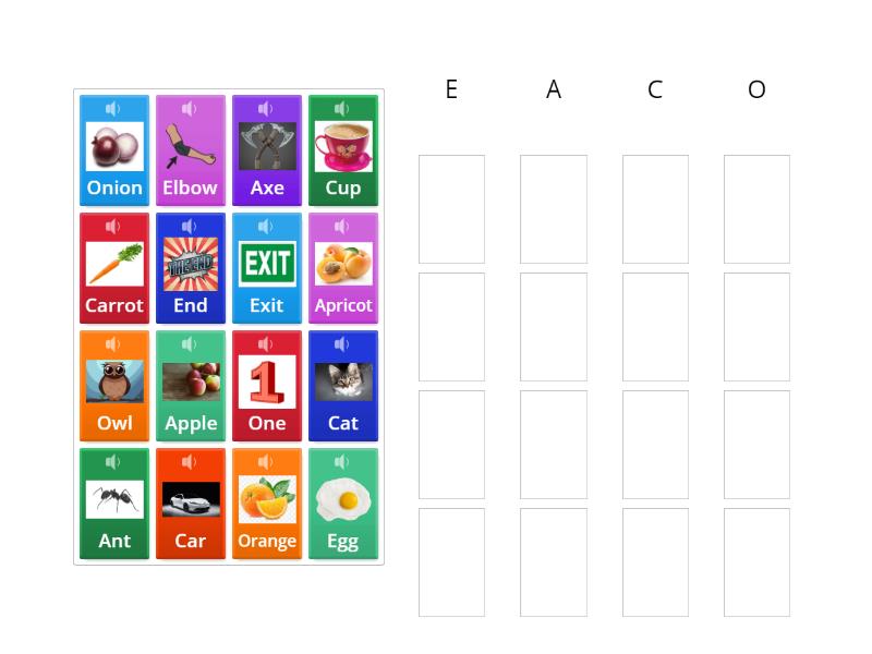 FF1 alphabet book - Group sort