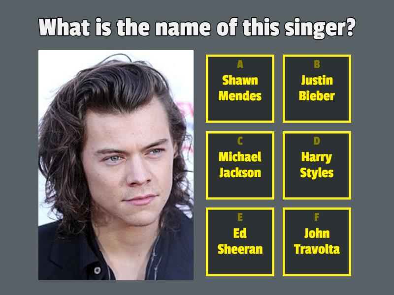 GUESS THE SINGER ENTRY TICKET - Quiz