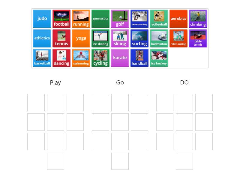 sol elem unit 8a sports - Group sort