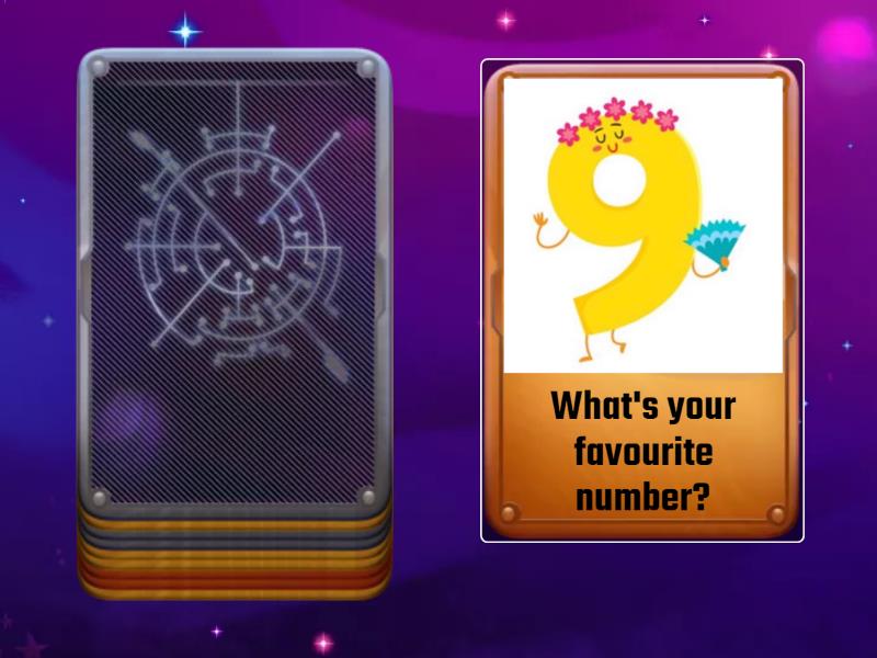 What's your favourite number? - Speaking cards