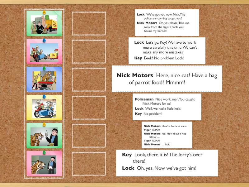 Kid's Box 4 Unit 8 Story/2 - Match up