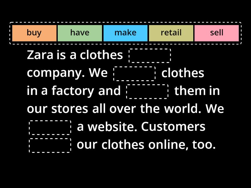 Describing Companies - Complete the sentence