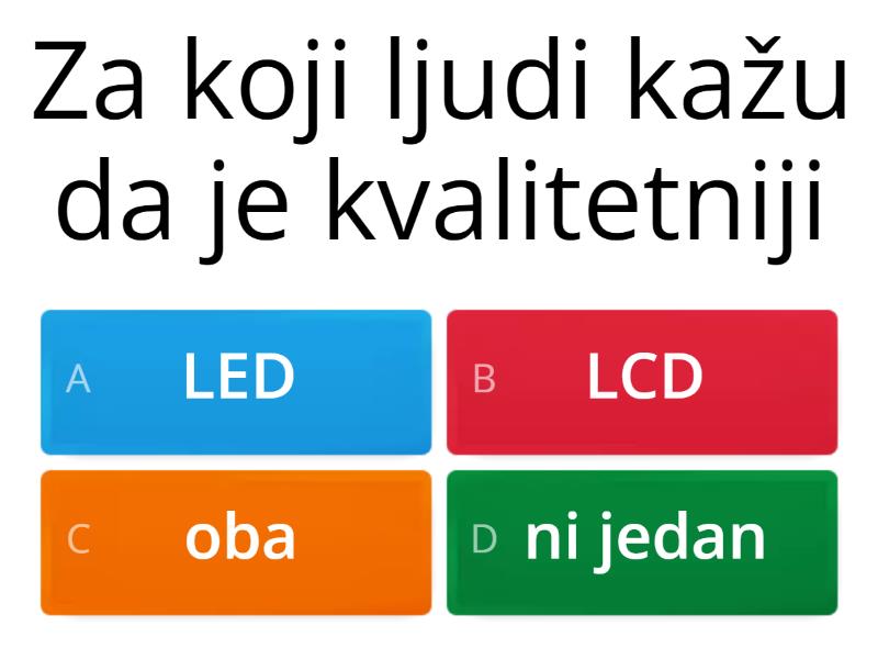Led I Lcd Quiz 