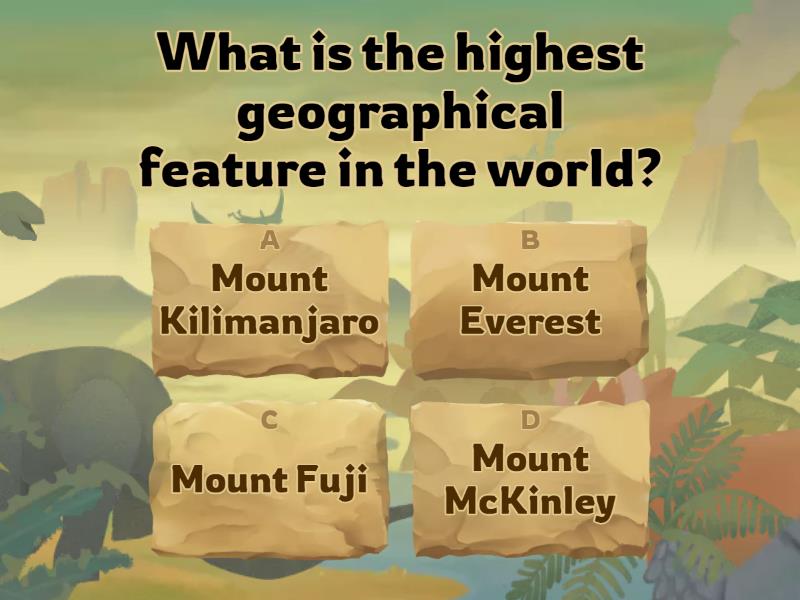 Superlative and Geographical Features - Cuestionario