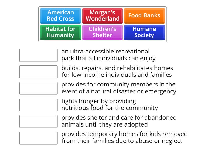 Nonprofit/Civic Organizations - Match up