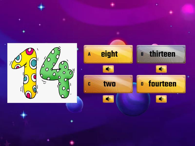 Numbers 1-14 - Quiz