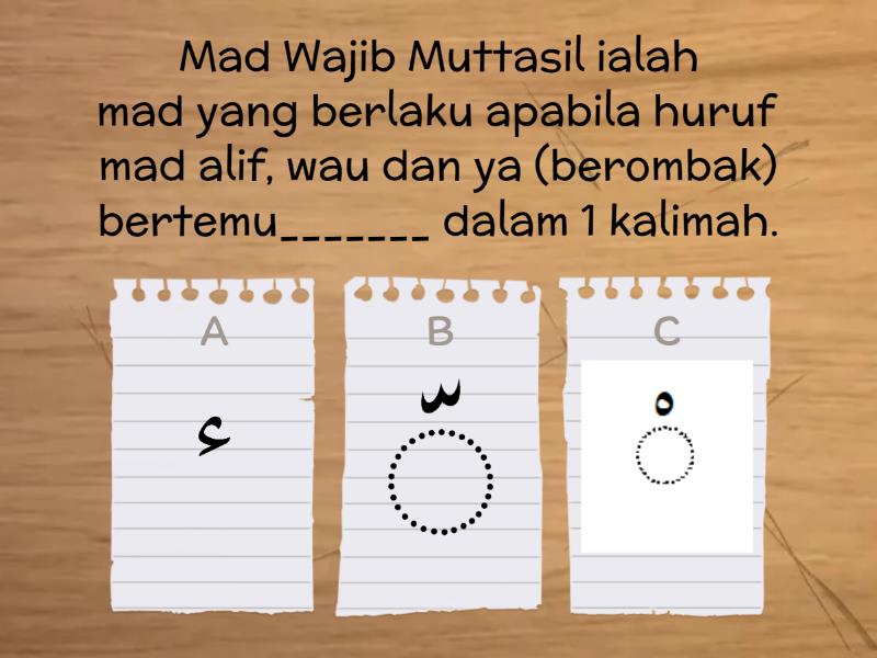 KUIZ TAJWID 4 - Quiz