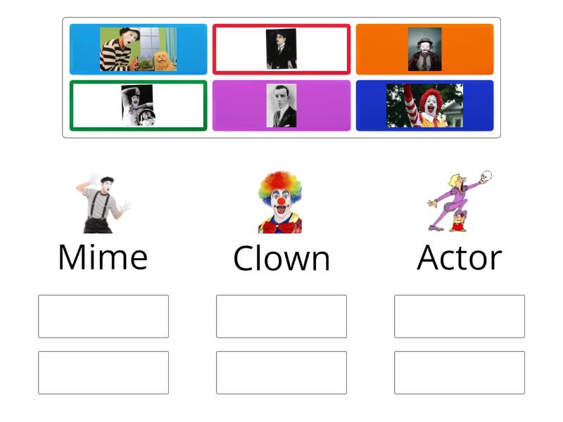 Mime Performances - Group sort