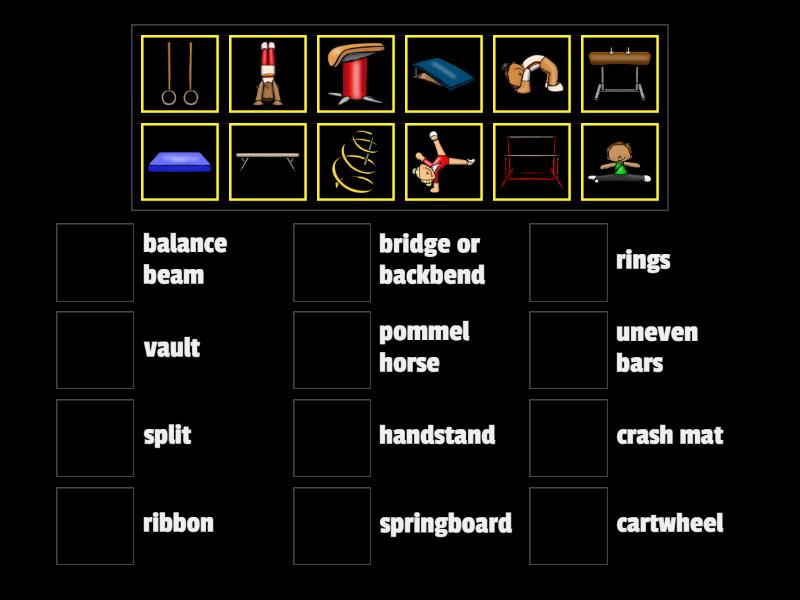 Gymnastica Fantastica - vocabulary - Match up