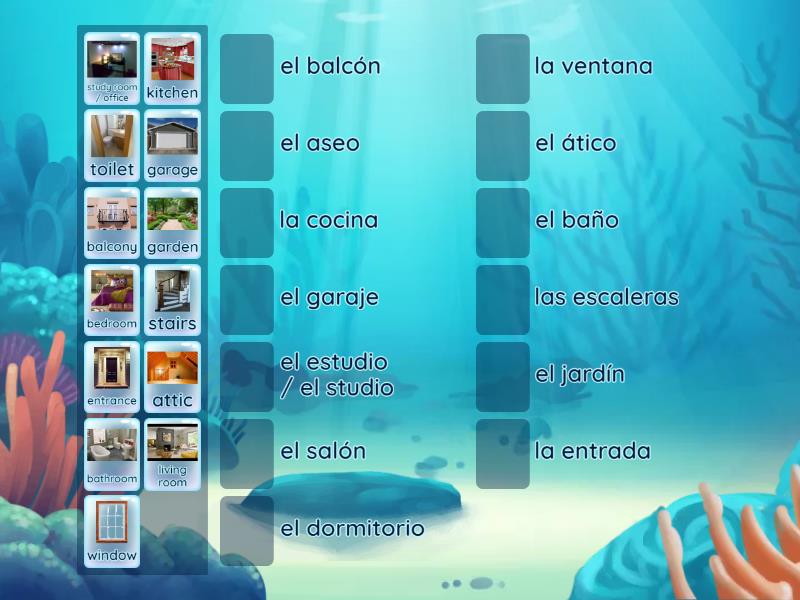 LAS HABITACIONES DE MI CASA (rooms in my house) - Match up