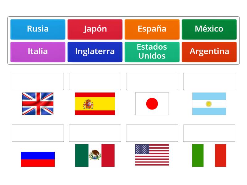 Espanol paises - Match up