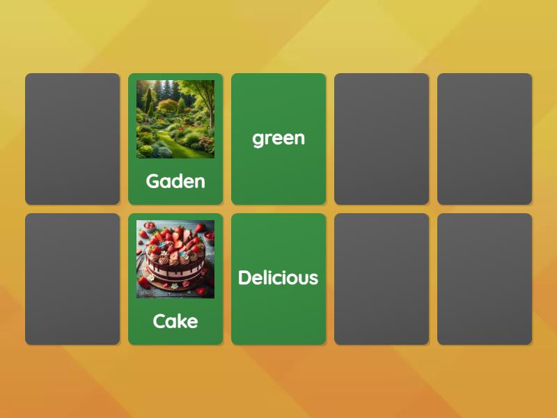 Adjective Match Up - Matching pairs