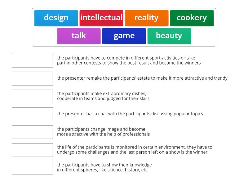 Types of TV shows - Une las parejas