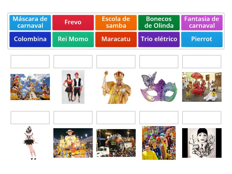 Simbolos de carnaval - Match up