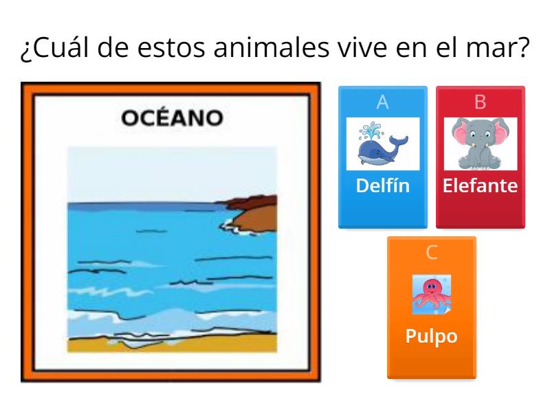 Donde viven los animales - Cuestionario