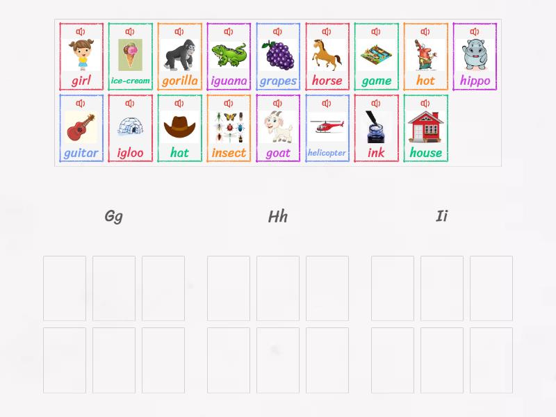 G-H-I FF Starter - Group sort