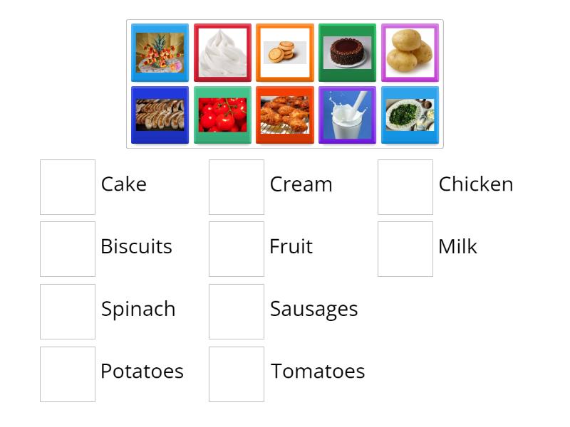 Foods - Match up