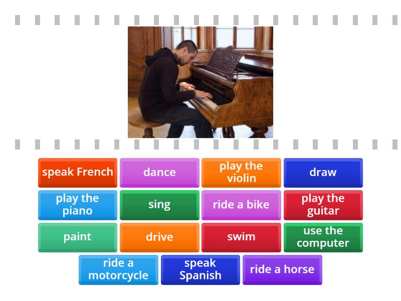 Skills and abilities vocabulary - Find the match