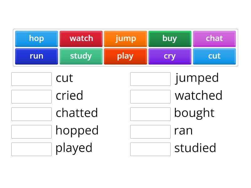 YEAR 4 Simple Past Tense - Match up