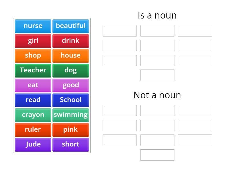 Nouns - Group sort
