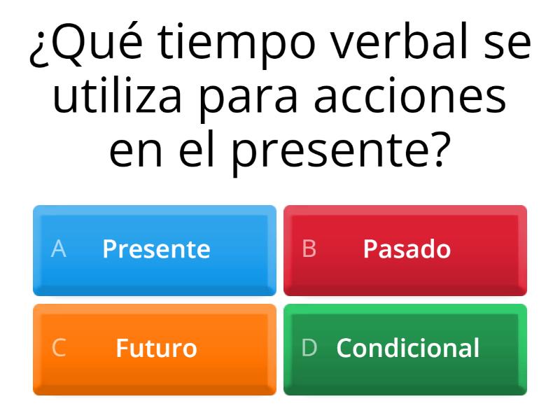 El Verbo y Sus Tiempos - Quiz
