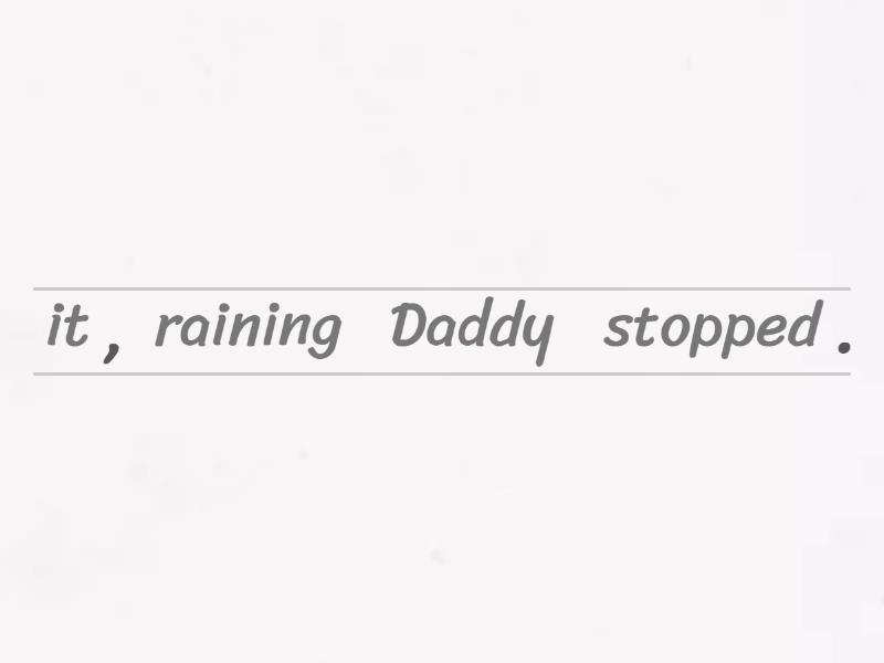 Muddy puddles [exercise 2] - Unjumble