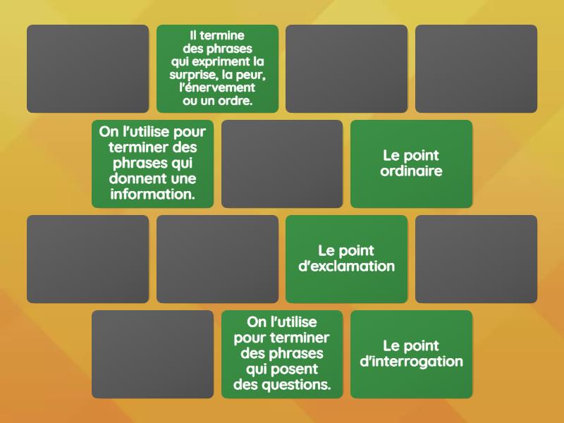 Exercice 2 la ponctuation - Parejas