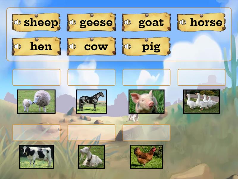 Farm animals - Match up