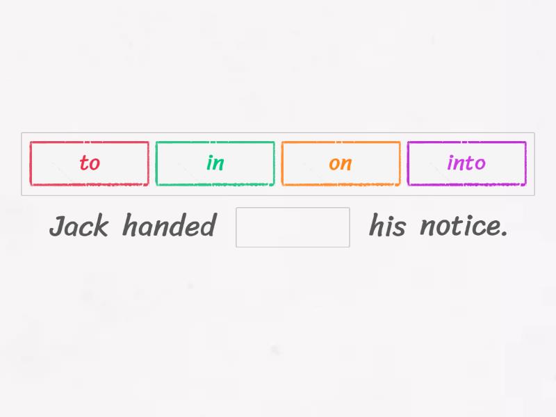 IN THE WORLD OF WORK - Complete the sentence